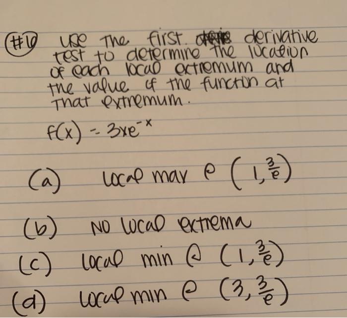 Solved (#5 Determine the location of each local extremum UF | Chegg.com