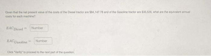 Solved Consider the following two tractors a company can | Chegg.com