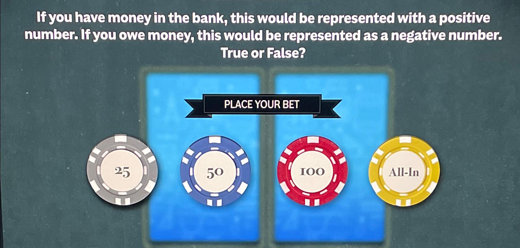 Solved If you have money in the bank, this would be | Chegg.com