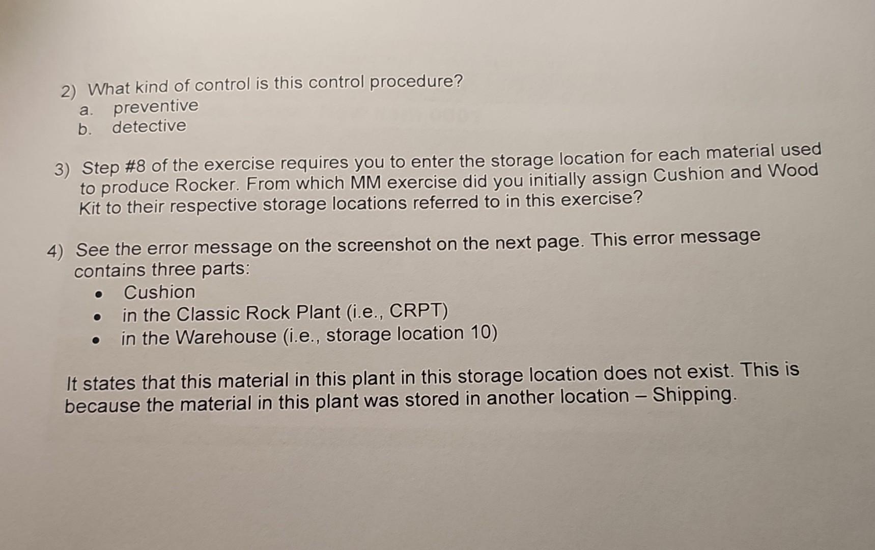 Solved PP02: 1) In this exercise, you create MRP views for | Chegg.com