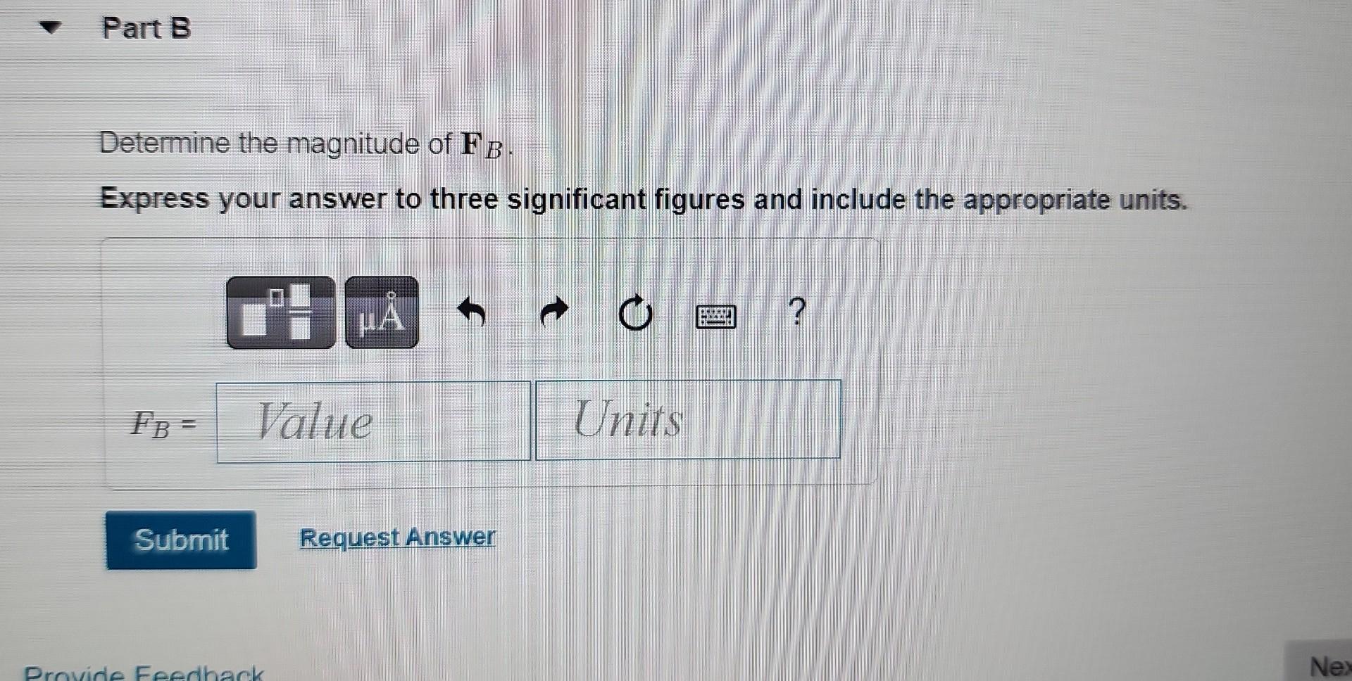 Solved Determine the magnitudes of FA and FB so that the | Chegg.com