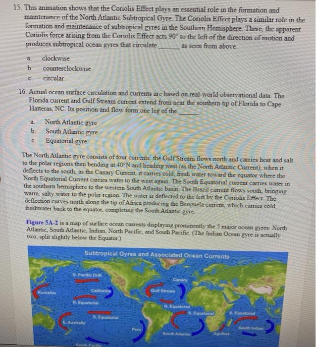Solved The Planetary-Scale Atmospheric Circulation Figure | Chegg.com