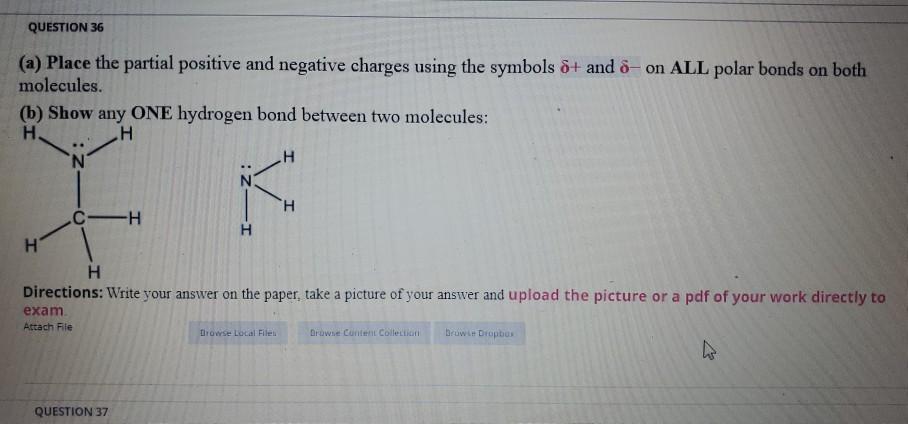 Solved QUESTION 36 (a) Place the partial positive and | Chegg.com