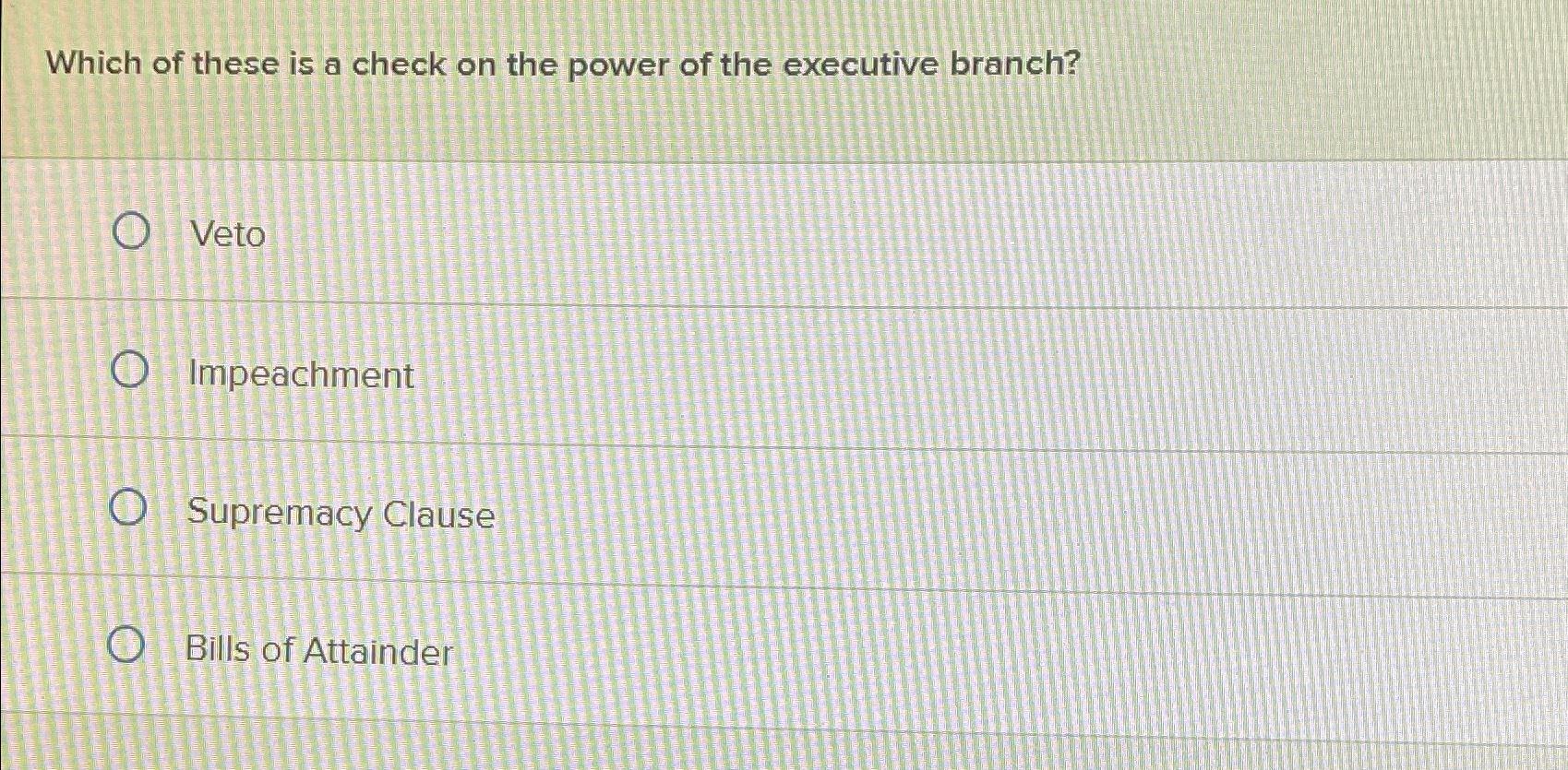 Solved Which of these is a check on the power of the | Chegg.com