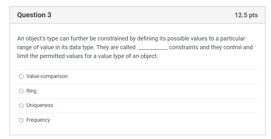 Solved Question 2constraints, also known as inclusive-or | Chegg.com