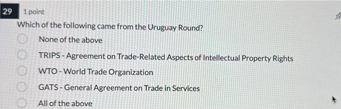 Solved The 1934 Reciprocal Trade Agreements Act allowed | Chegg.com