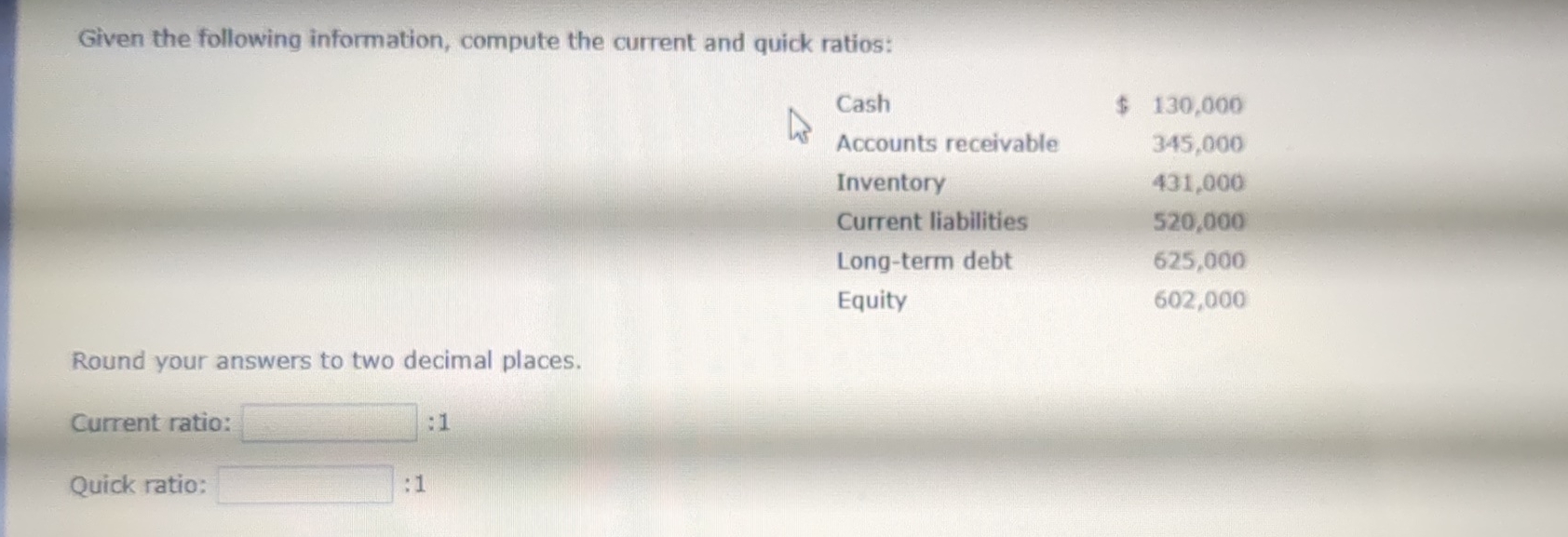 Solved Given the following information, compute the current | Chegg.com