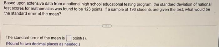 Solved Based upon extensive data from a national high school | Chegg.com