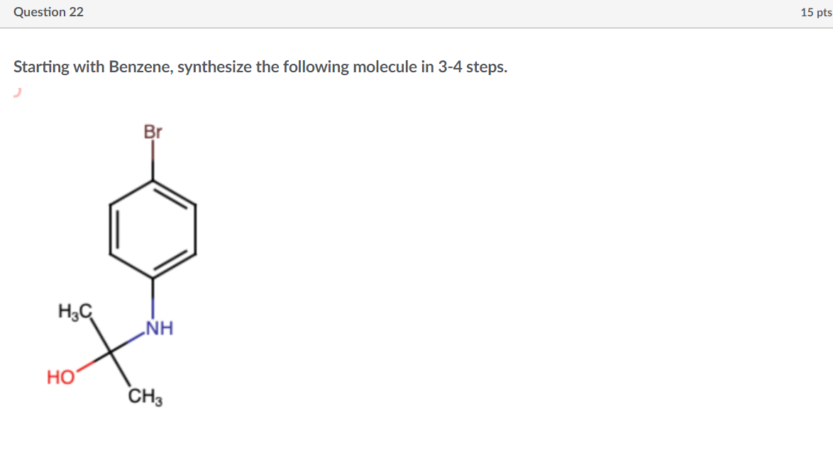 Solved Starting with Benzene, synthesize the following | Chegg.com