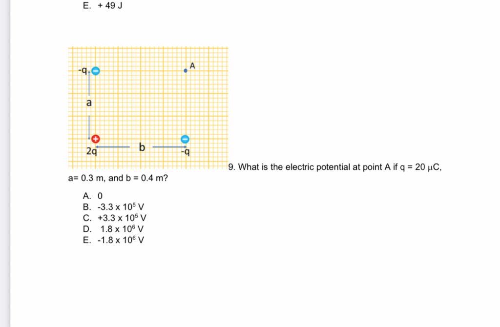 Solved E. + 49Ja=0.3m, ﻿and | Chegg.com