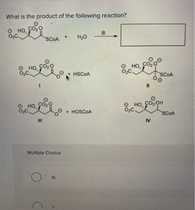 Solved What is the product of the following reaction? 9 HO, | Chegg.com