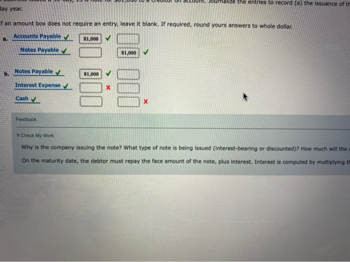 Solved a business issued a 90-day, 15% note for $81,000 to a | Chegg.com