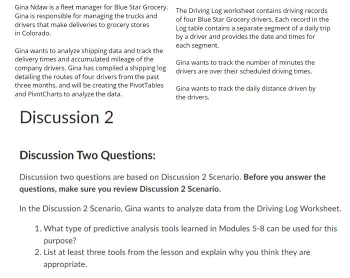 Discussion 2 Discussion Two Questions: Discussion two | Chegg.com
