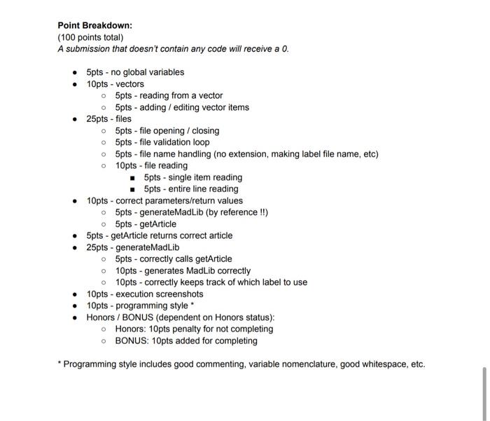Solved CSE 1384 - Functions/Files Lab 3 Objectives: - | Chegg.com
