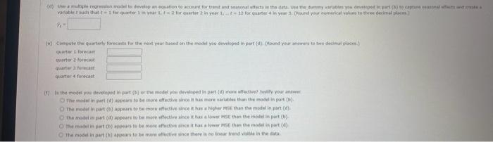 Solved Constater the folsowing tithe series data. (a) | Chegg.com
