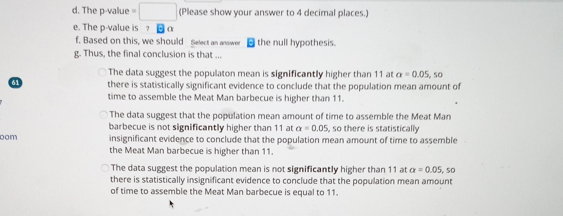 Solved The commercial for the new Meat Man Barbecue claims | Chegg.com