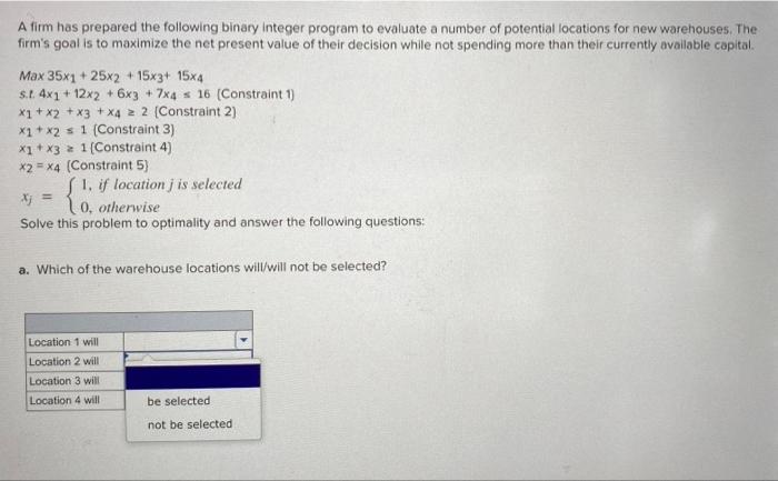 Solved Answer what will happen to each four locations:a. | Chegg.com