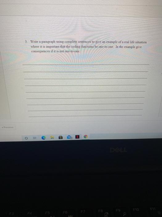Solved 3. Write a paragraph using complete sentences to give | Chegg.com