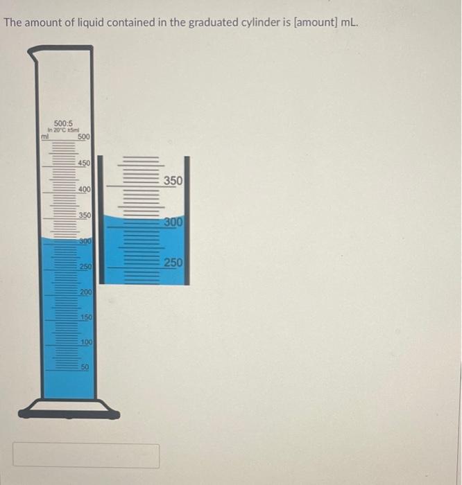 Solved The amount of liquid contained in the graduated | Chegg.com