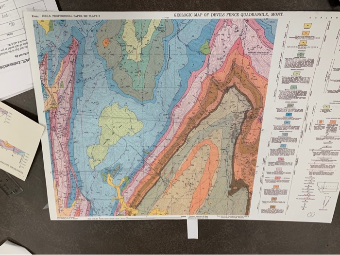 310 Prom ... TROTTONAL PAPEL PLATE GEOLOGIC MAP OF | Chegg.com