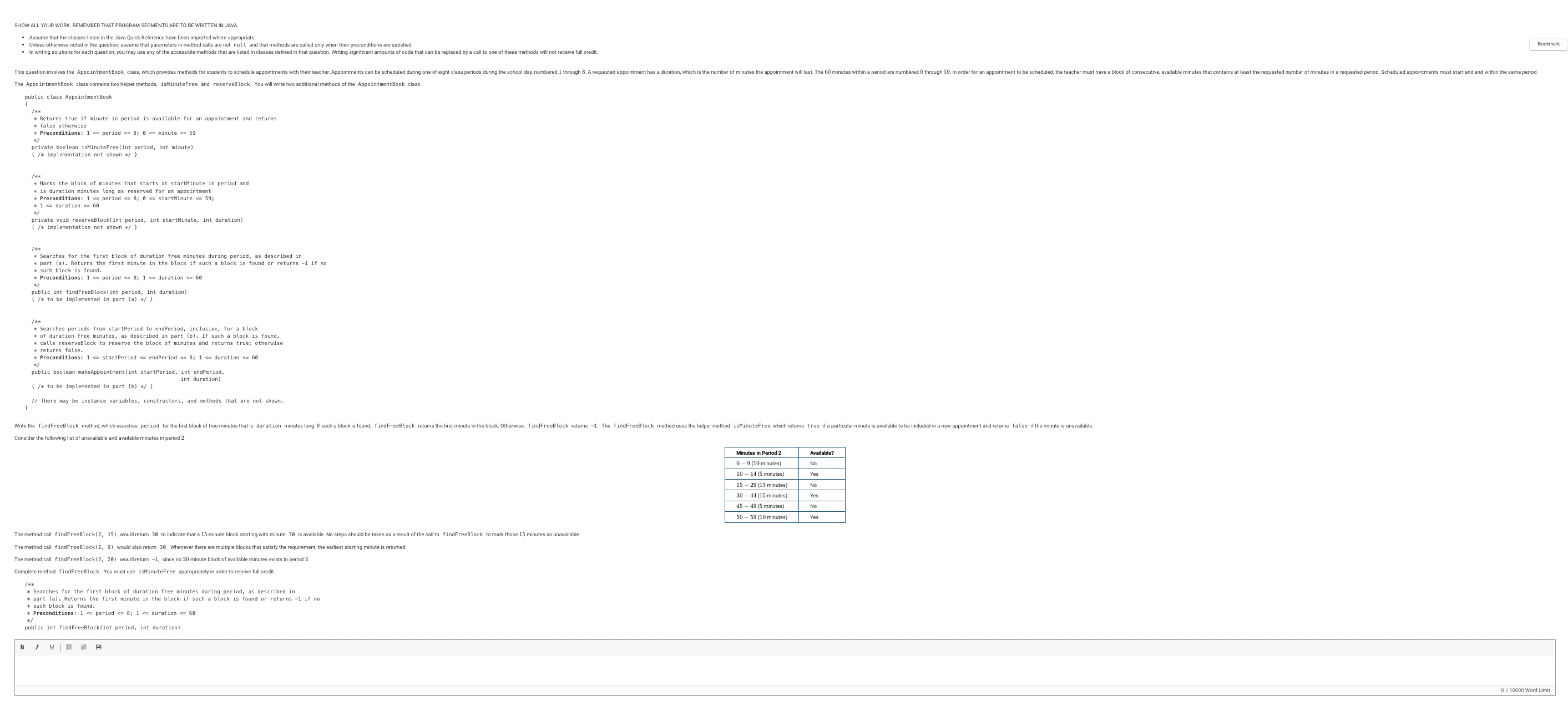 Solved Assume that the classes listed in the Java Quick | Chegg.com