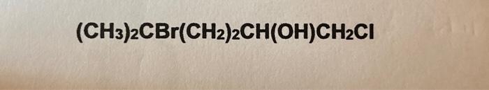 [Solved]: Draw the lewis structure (CH3)2CBr(CH2)2CH(OH)CH2