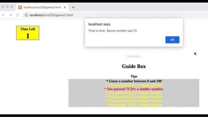Solved Guess the Secret Number Game This is a traditional | Chegg.com