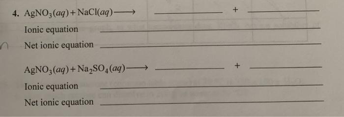 Solved AgNO3(aq) + Na3PO4 (aq) — Ionic equation Net ionic | Chegg.com