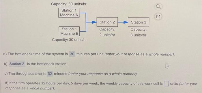 Solved The three-station work cell illustrated in the figure | Chegg.com