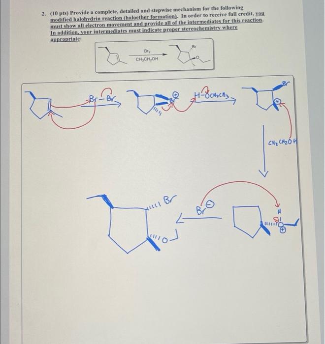 Solved 2. (10 pts) Provide a complete, detailed and stepwise | Chegg.com