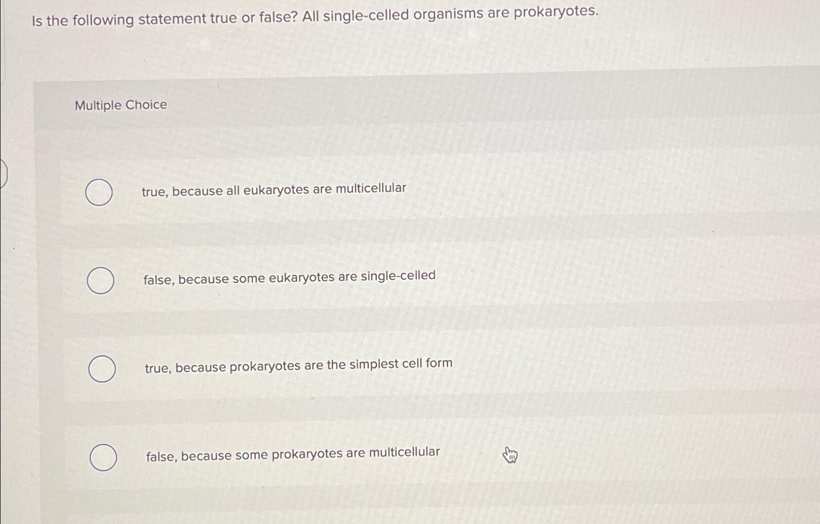 Solved Is the following statement true or false? All | Chegg.com