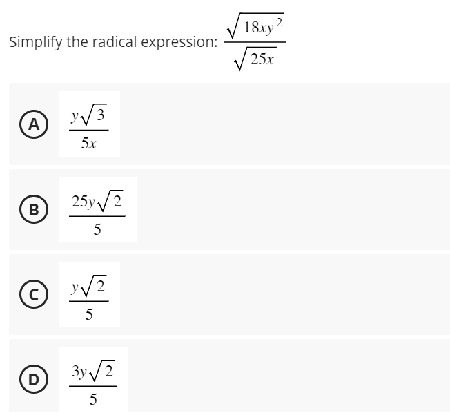 Solved Simplify the radical expression: | Chegg.com