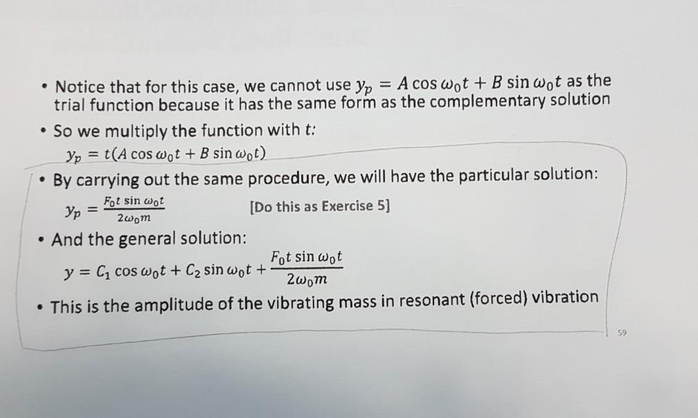 Substitute In Equation Awcos Wt Bw Sin Wt