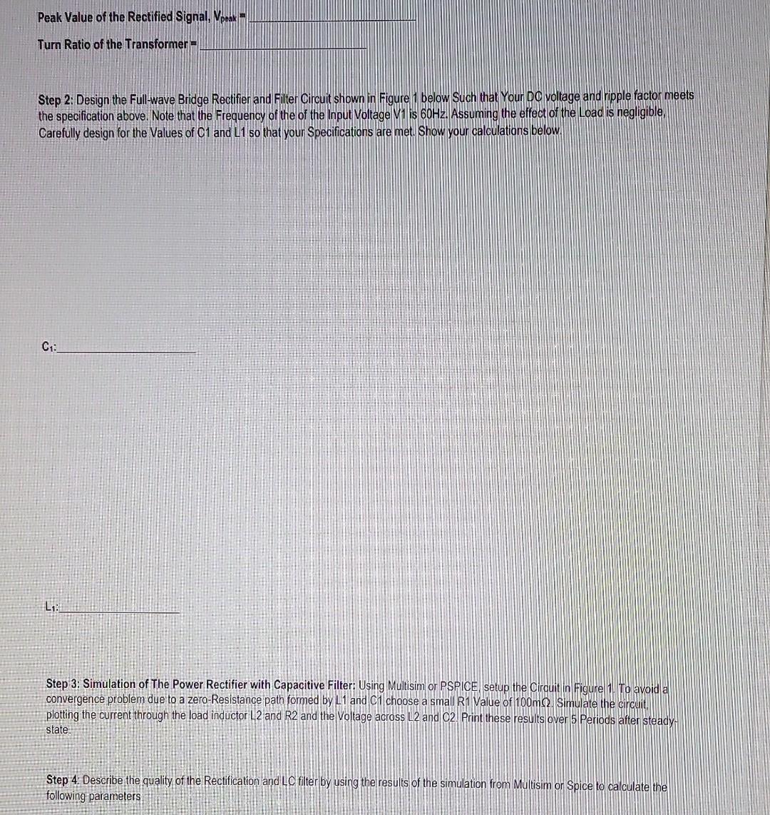 Solved Question 1: Design of LC Output Filter to Limit the | Chegg.com