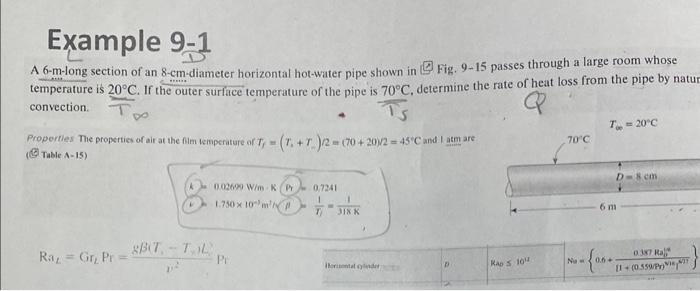 Solved A 6-m-long section of an 8-cm-diameter horizontal | Chegg.com