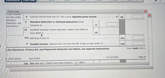 Solved Instructions Form 1040 Schedule 1 Schedulo 3 Schodulo | Chegg.com