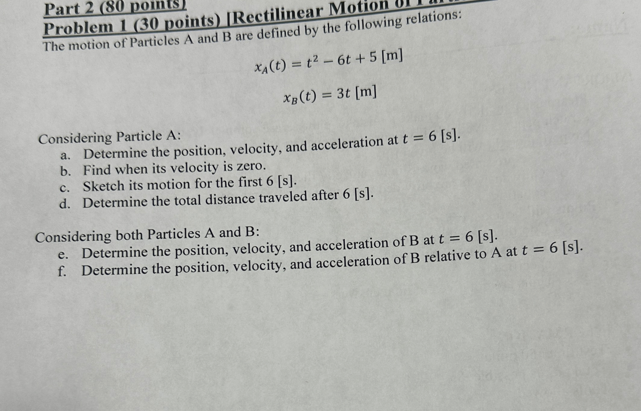 Solved Part 2 ( 80 ﻿points)Problem 1 ( 30 ﻿points) | Chegg.com