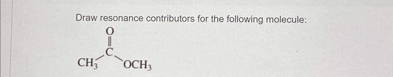 Solved Draw resonance contributors for the following | Chegg.com