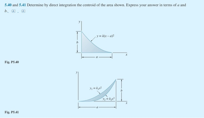 Solved 5.40 and 5.41 Determine by direct integration the | Chegg.com