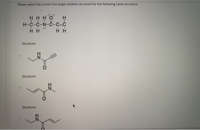 Solved Please select the correct line-angle notation | Chegg.com
