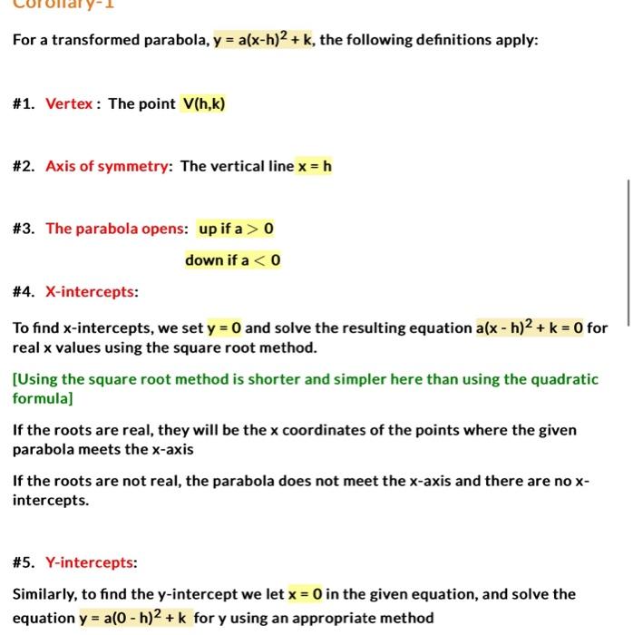 Solved 1.1a) use the completing the square method.1b)follow | Chegg.com