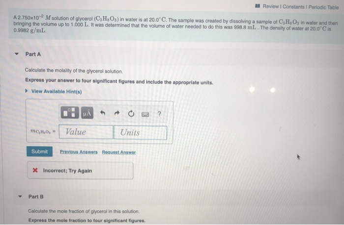Solved Review Constants Periodic Table A 2.750x10-2 M | Chegg.com