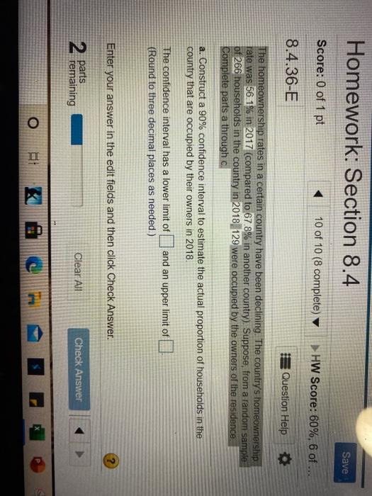 Solved Homework Section 8 4 Save Score 0 Of 1 Pt 10 Of 10