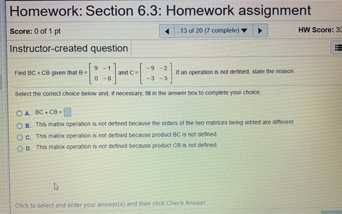 Solved Homework Section 6 3 Homework Assignment 13 Of 20
