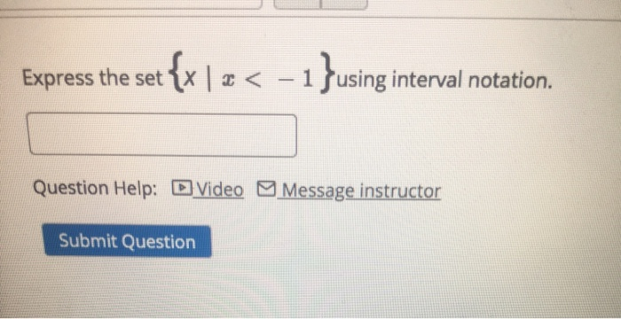 Solved Express the set {x