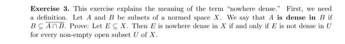 Solved Exercise 3. This exercise explains the meaning of the | Chegg.com