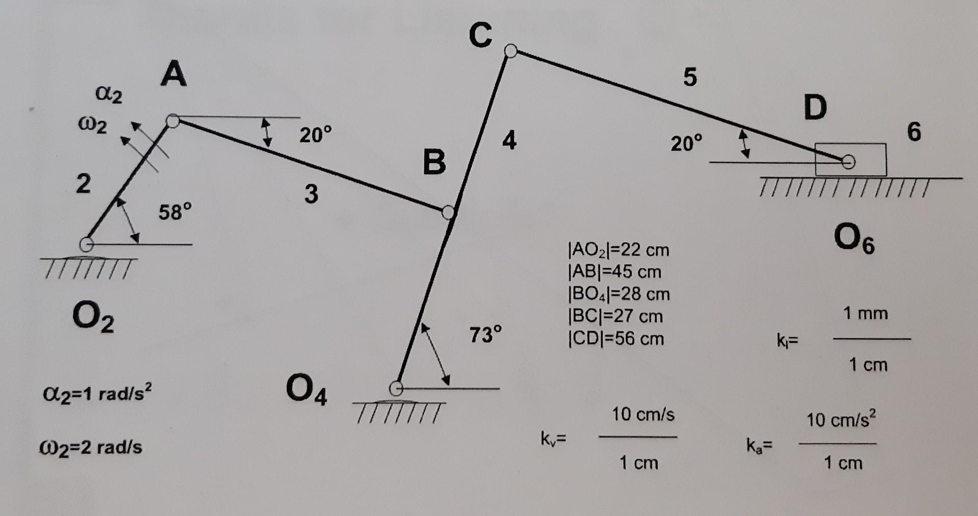 Solved For the mechanism given on RHS, the angular velocity | Chegg.com