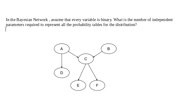 Solved In the Bayesian Network, assume that every variable | Chegg.com