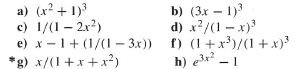 Solved For each of these generating functions, provide a | Chegg.com