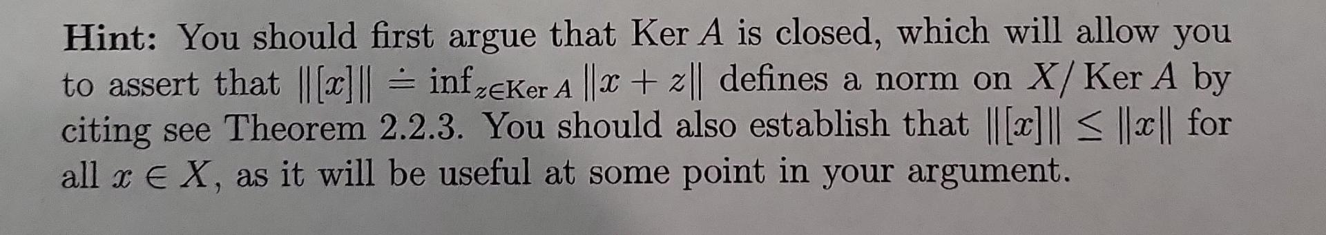 Solved Let X and Y be two normed vector spaces over the same | Chegg.com